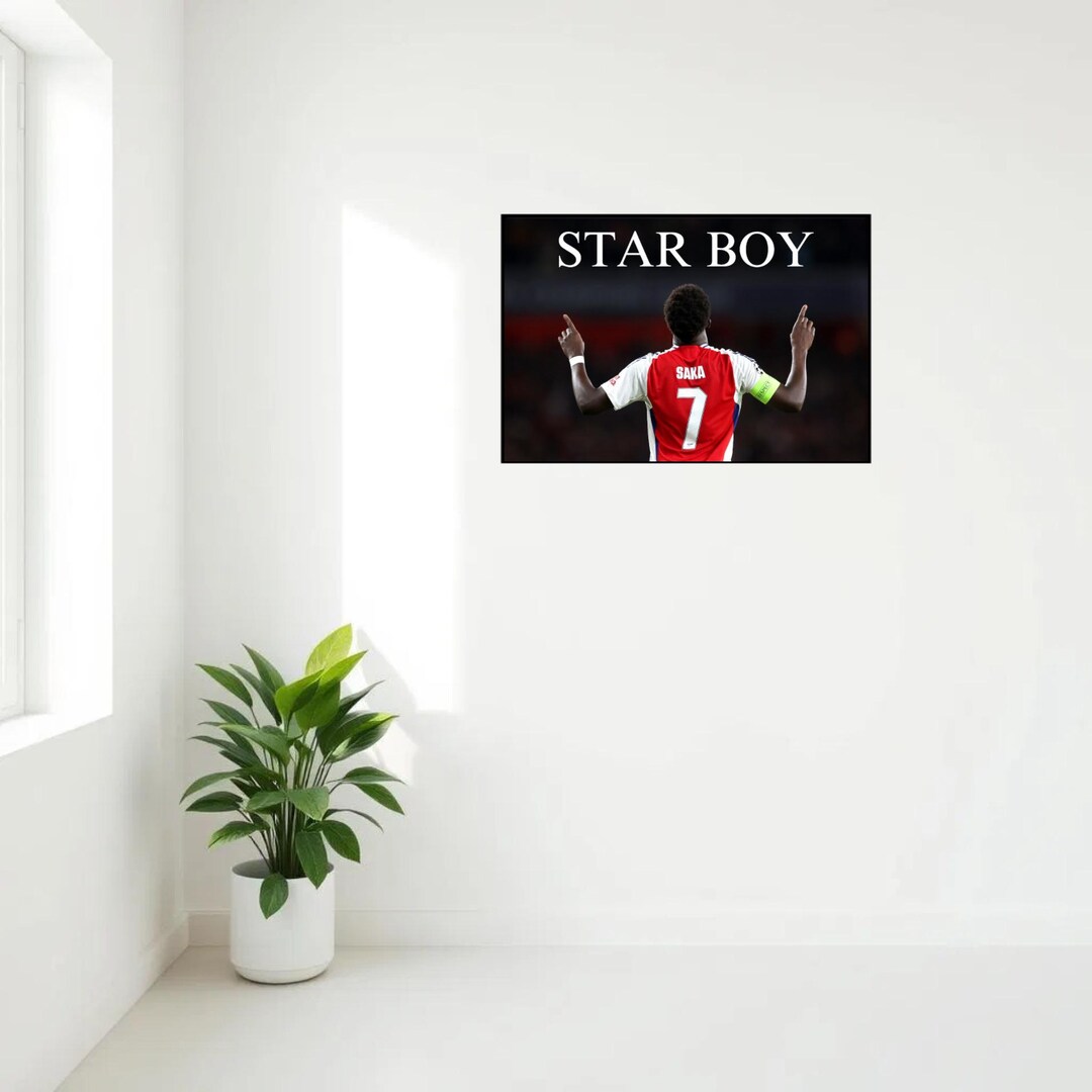 Bukayo Saka "star Boy" Poster - Etsy