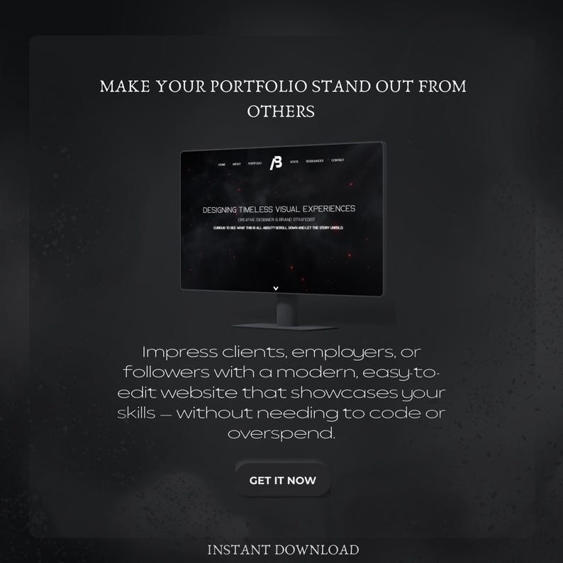 The Ultimate Tech Portfolio Template | Bold, Animated, & Fully Customizable in Canva | 6 Pages ...