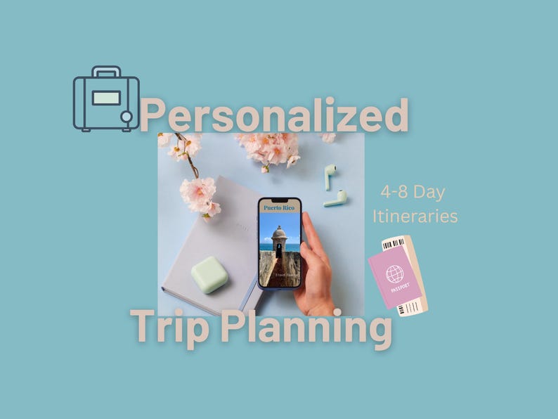 Personalized Trip Itinerary: Custom 4-8 Day Vacation Planning - Etsy