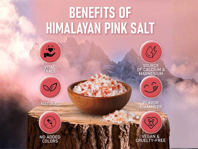 Himalayan Pink Mineral Salt Coarse Grain Pack 2lb Natural Unprocessed ...