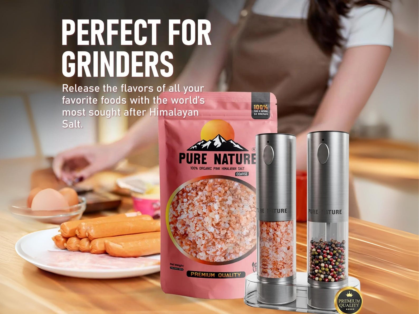 Himalayan Pink Mineral Salt Coarse Grain Pack 2lb Natural Unprocessed ...