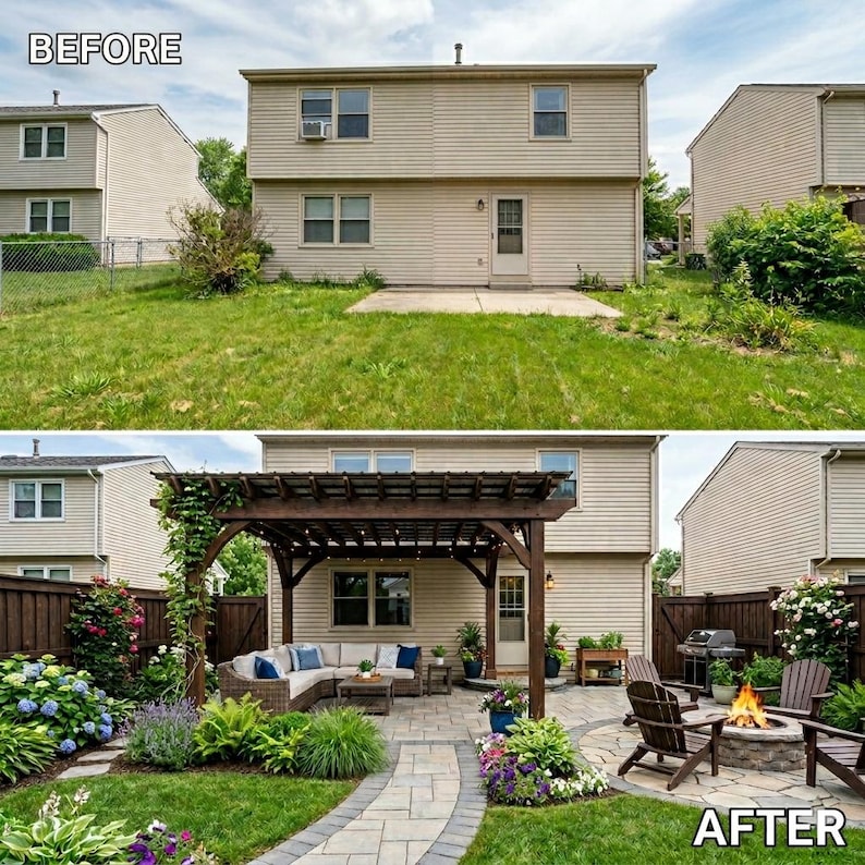 Custom Backyard Design Service | Pool, Patio, Pergola & Landscape 3D ...