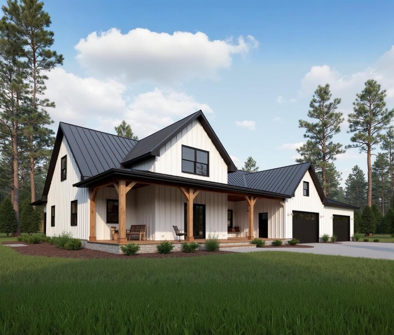 Design Barndominium, Farm House, Ranch, Cottage, Country House, Provide ...