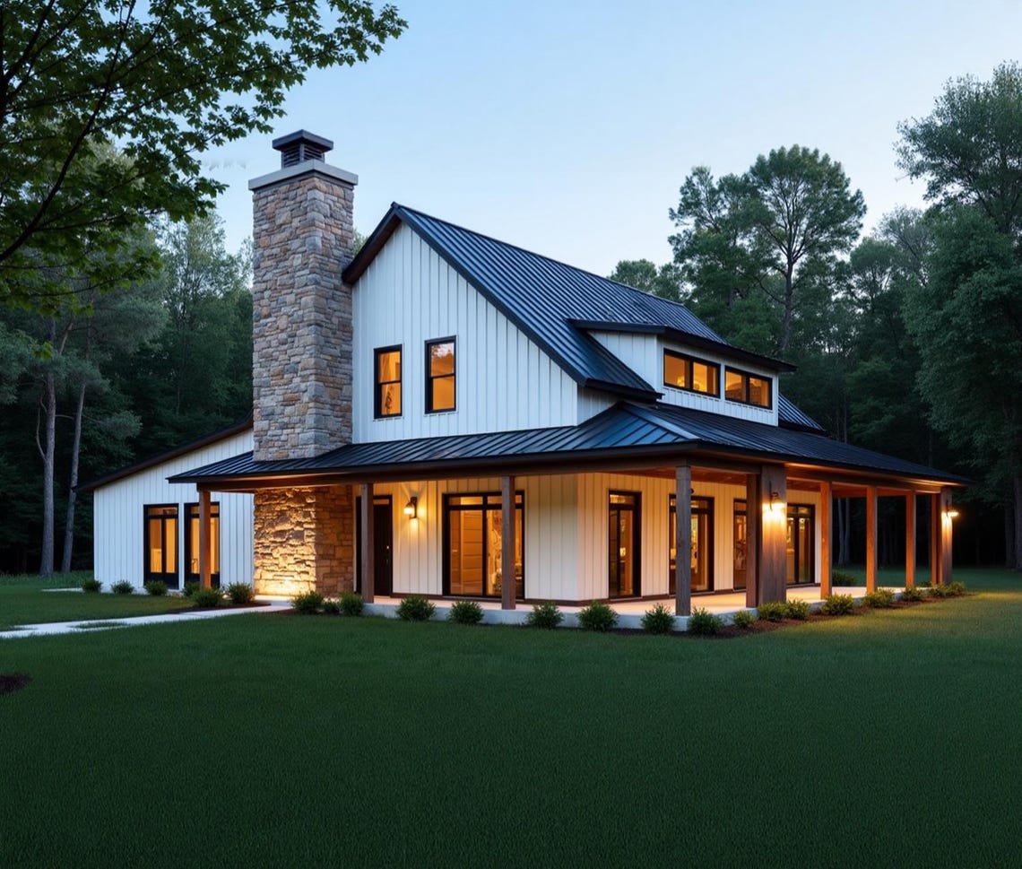 Design Barndominium, Farm House, Ranch, Cottage, Country House, Provide ...