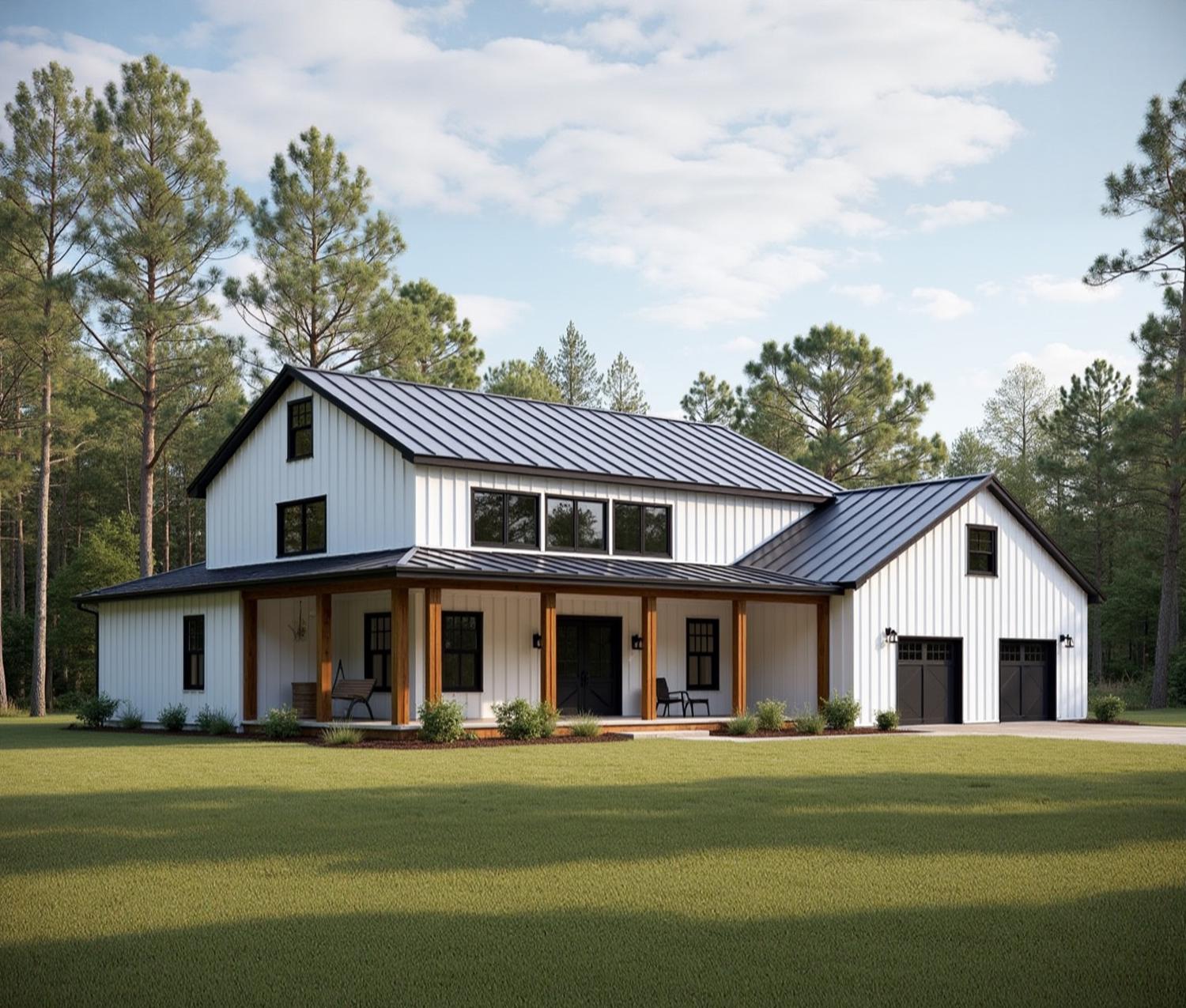 Design Barndominium, Farm House, Ranch, Cottage, Country House, Provide ...