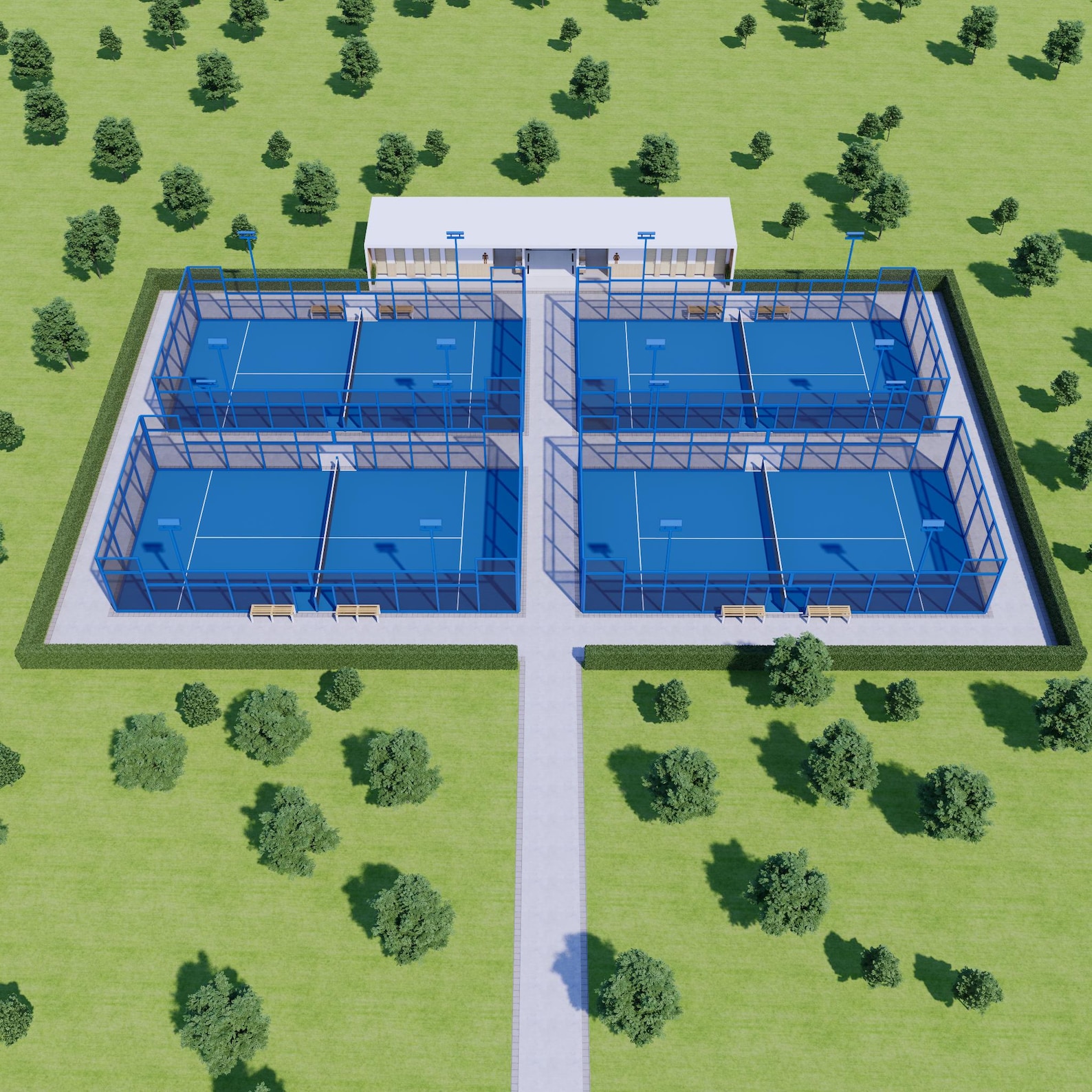 Design Padel Court, Paddle Court, Basketball Court, Pickleball Court ...
