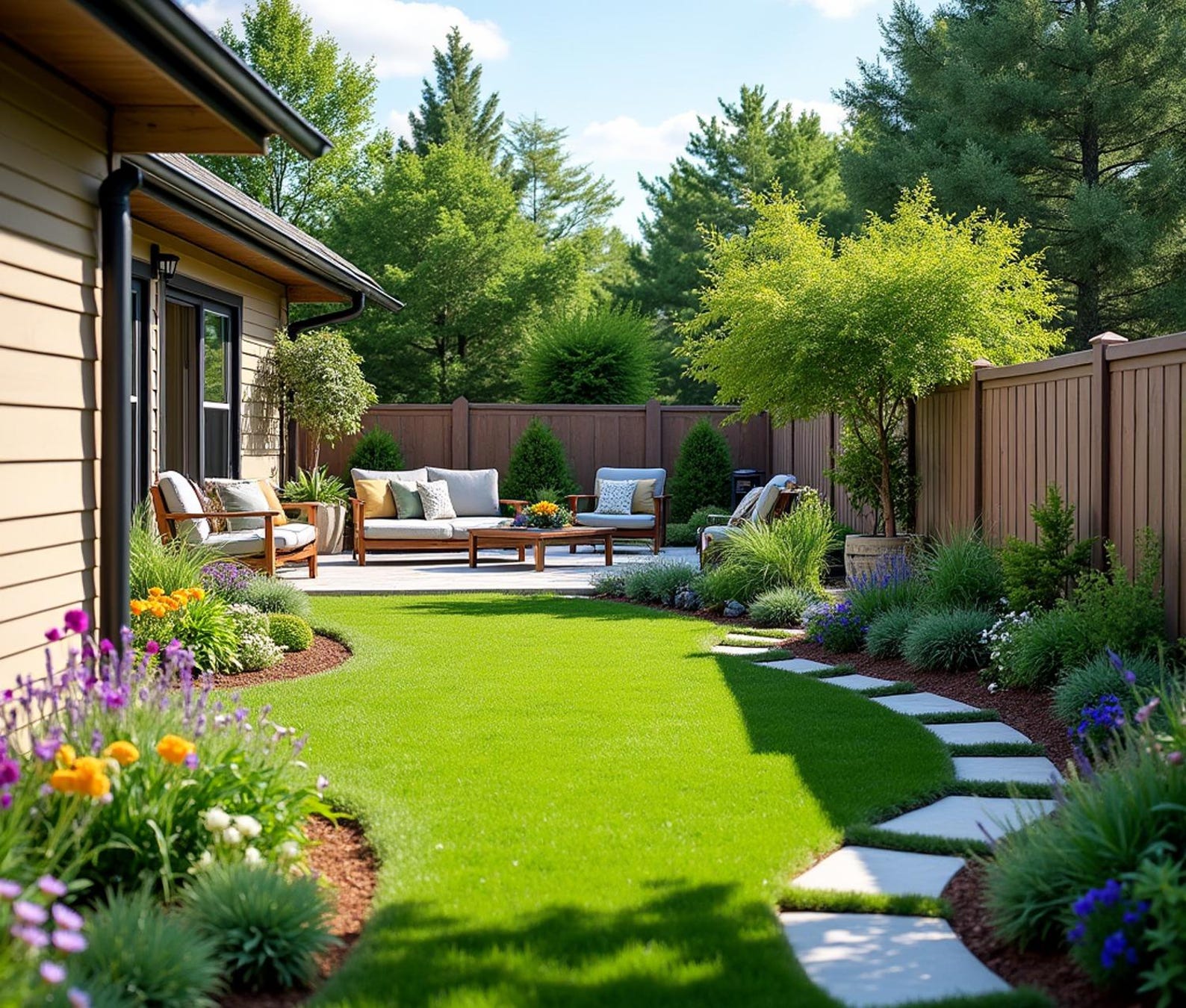 Online Backyard Design, Custom Backyard Design, Backyard 3D Rendering ...