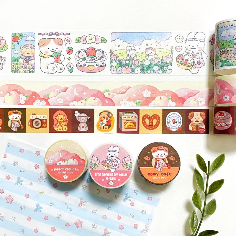 Korean Washi Tape Packs - Etsy
