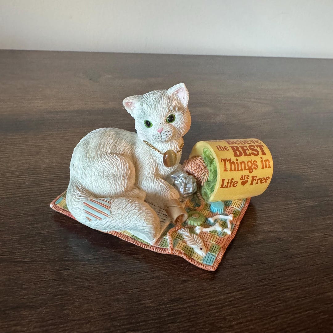 Calico Kittens Figurine – “cats Believe the Best Things in Life Are ...