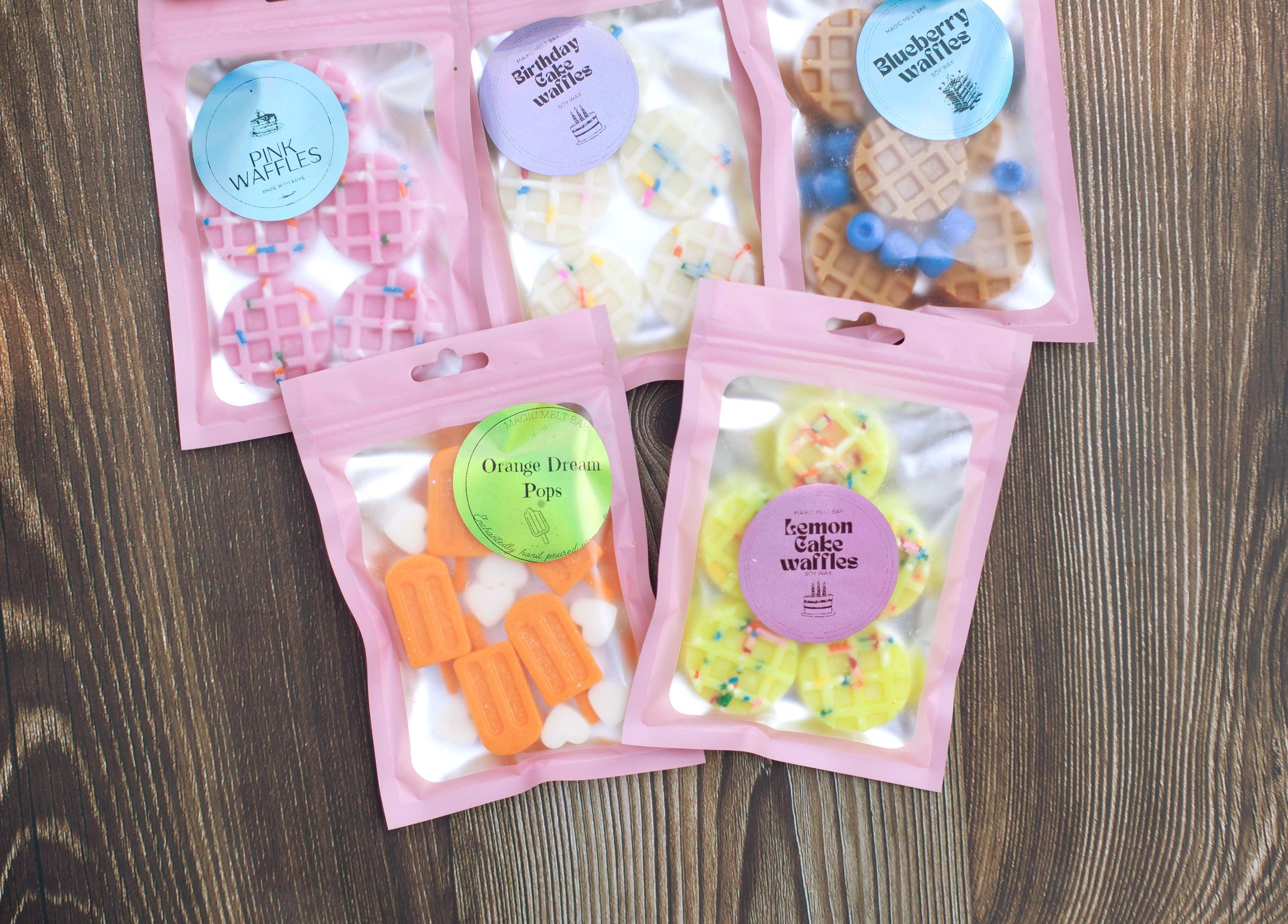 Wax Melt Sample Packs, Cute Wax Melts, Shaped Wax Melts, Food Shaped ...