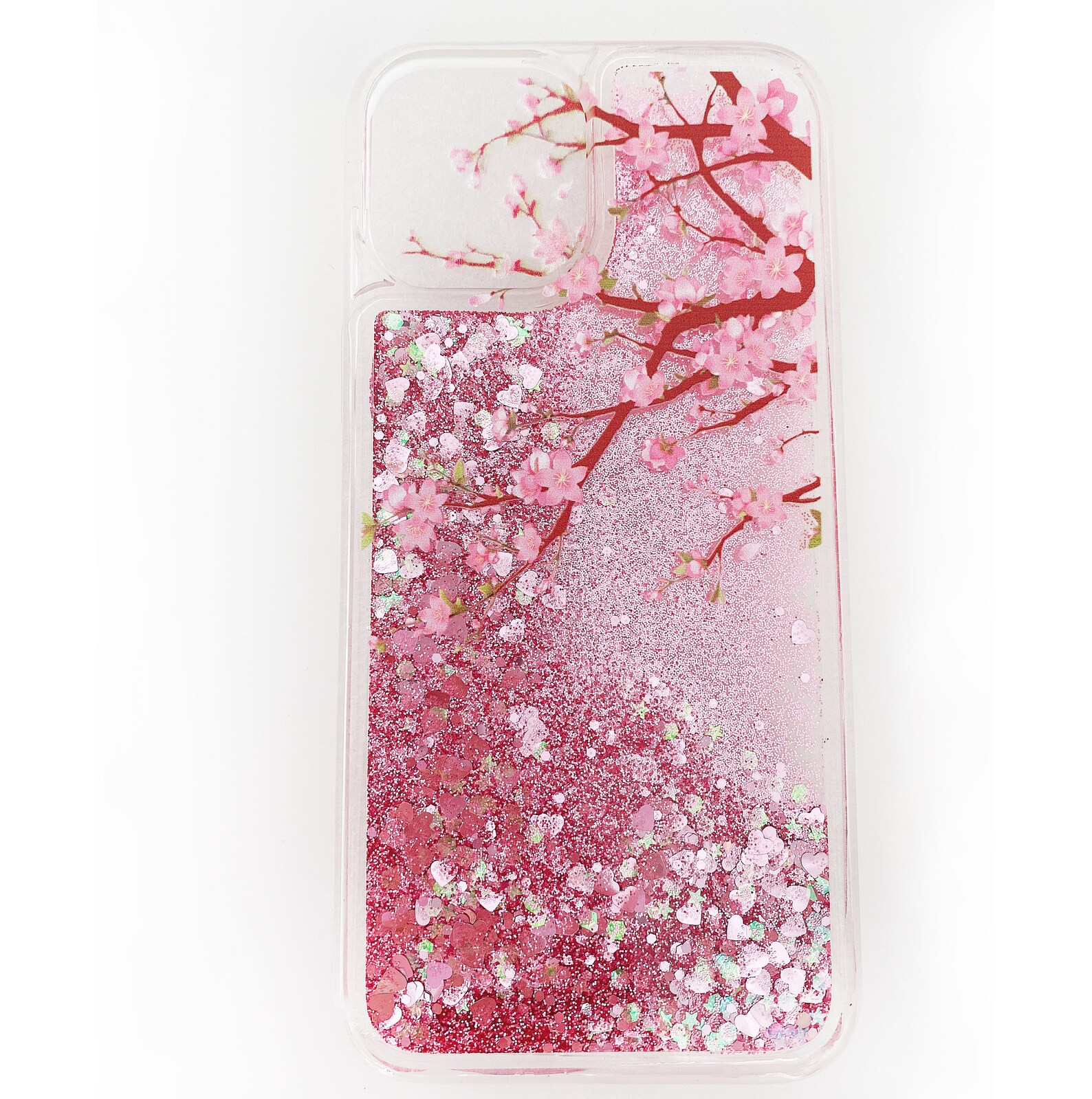 3D Pink Sakura iPhone 15 Case/glitter/samsung/asian Style Peach Blossom ...