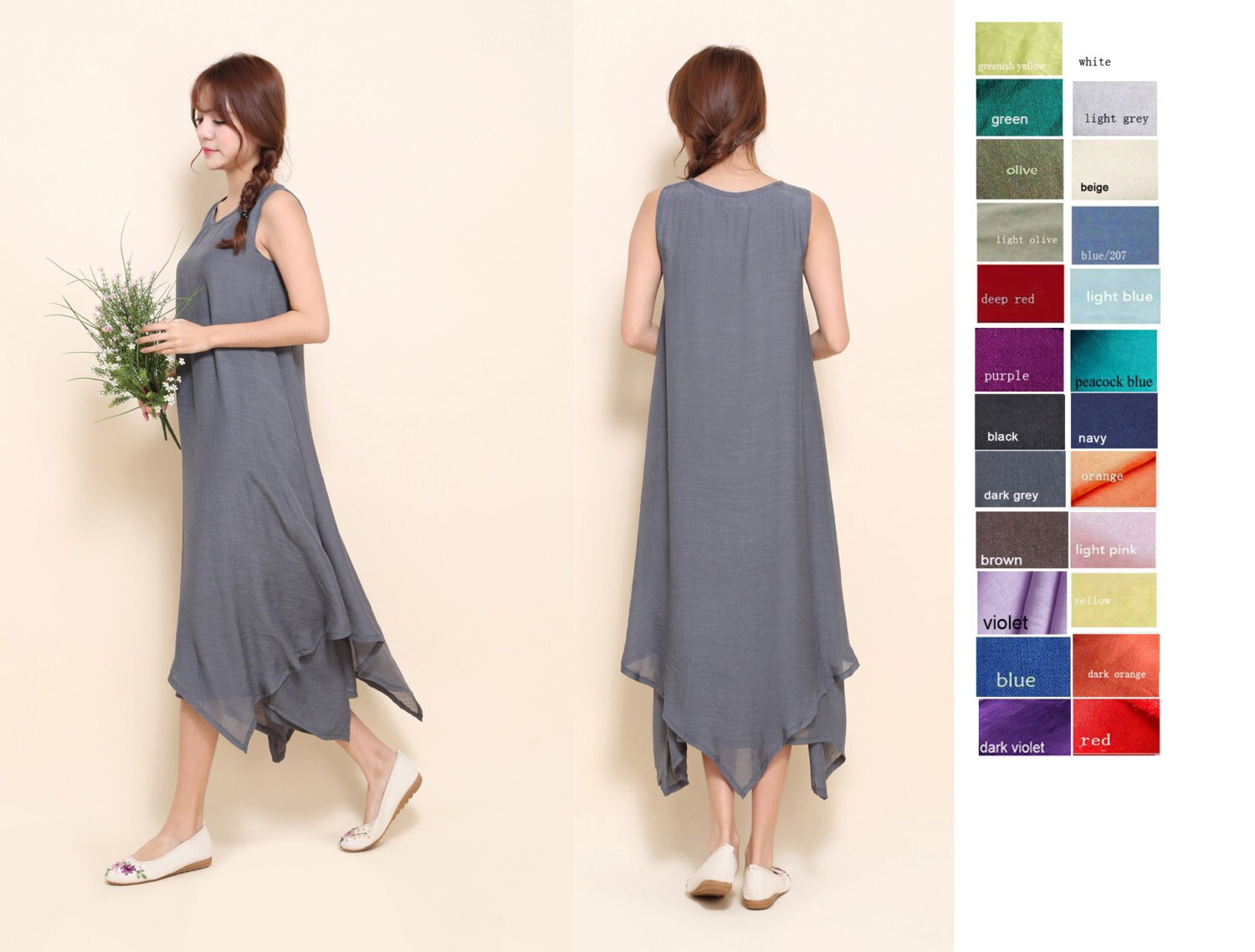 Two Piece Suit Dress/elegant Asymmetrical Silk Two Layered - Etsy