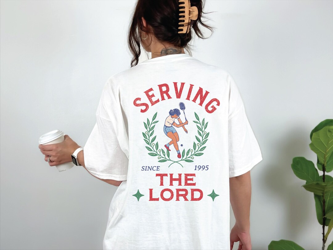 Christian Tennis PNG: Vintage Faith Sports Graphic (digital Download ...