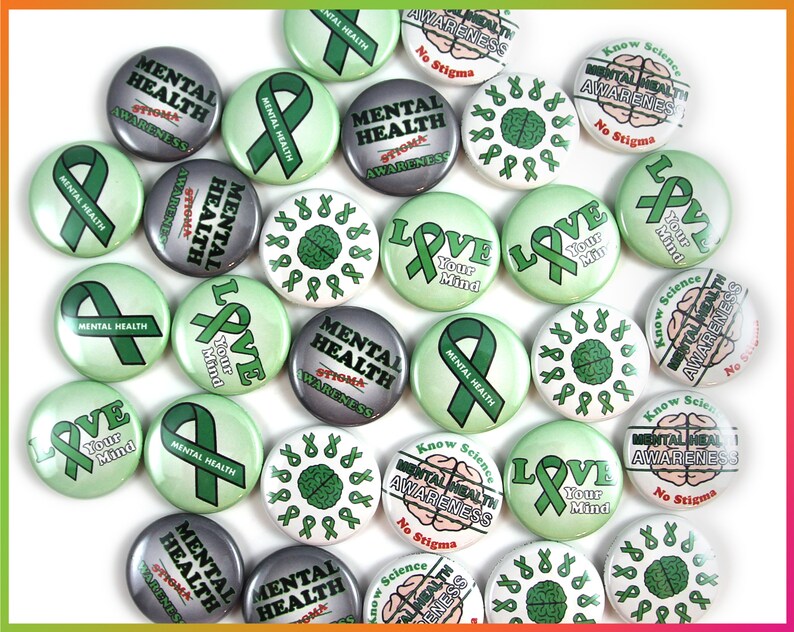 30 Mental Health Awareness Pinback Buttons. Mental Health | Etsy