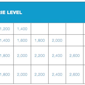 Myplate Food Tracker. Printable Visual With USDA Dietary ...