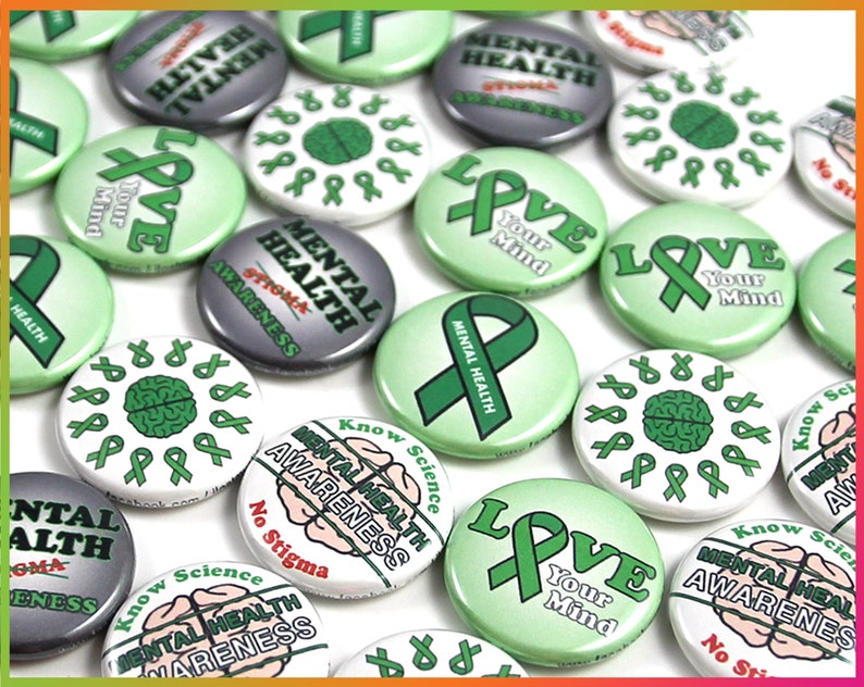 30 Mental Health Awareness Pinback Buttons. Mental Health - Etsy Sweden