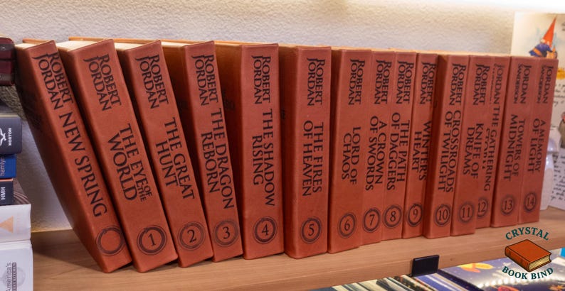 The Wheel of Time – Complete Hand-bound Leather Series | Robert Jordan ...