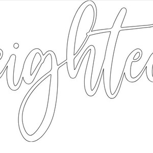 Digital Download – “eighteen” Cake Topper Design | SVG, for Cricut ...