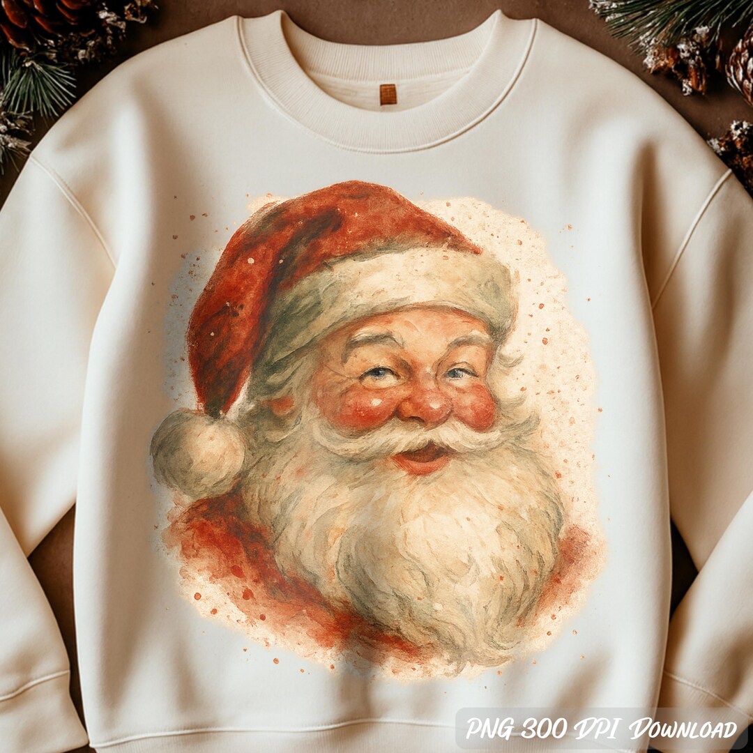 Preppy Santa Clause Png, Christmas Png Design, Santa Claus Design ...