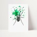 Squashed Spider Watercolour Art Print - Etsy