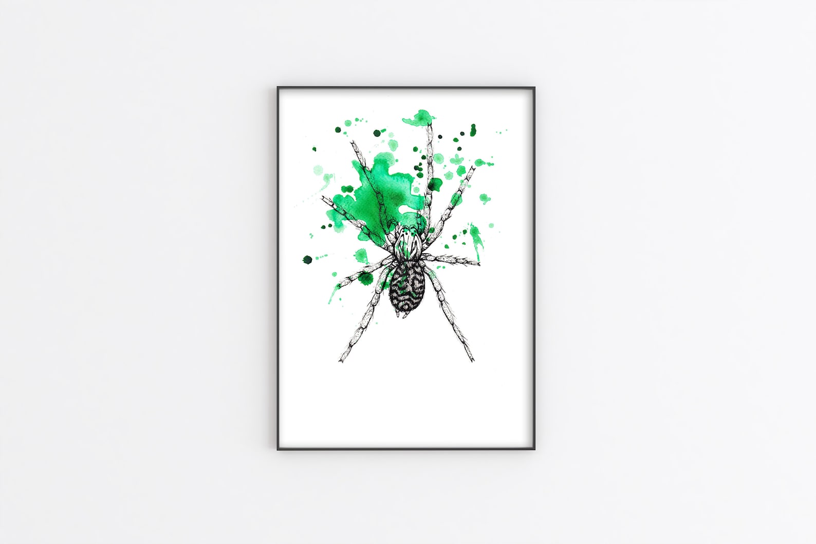 Squashed Spider Watercolour Art Print - Etsy