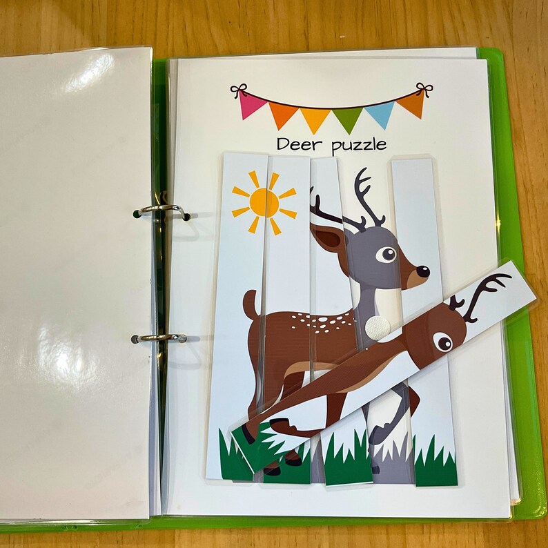 Busy Book Woodland Animal Folder Inc Extra Printable Pages Educational ...