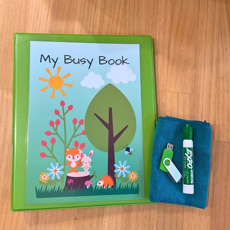 Busy Book Woodland Animal Folder Inc Extra Printable Pages Educational ...