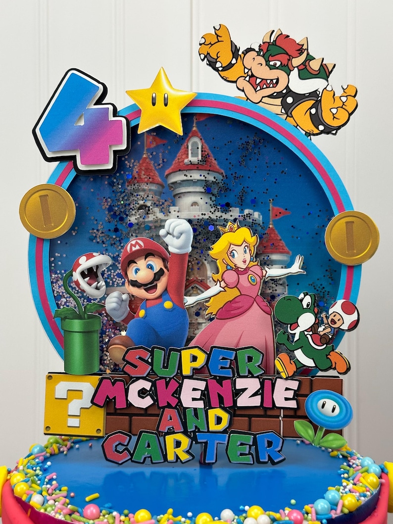 Mario Bros Cake Topper - Etsy