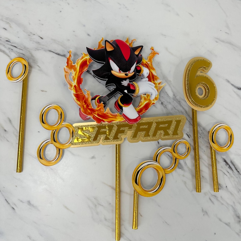 Sonic Cake Topper - Etsy