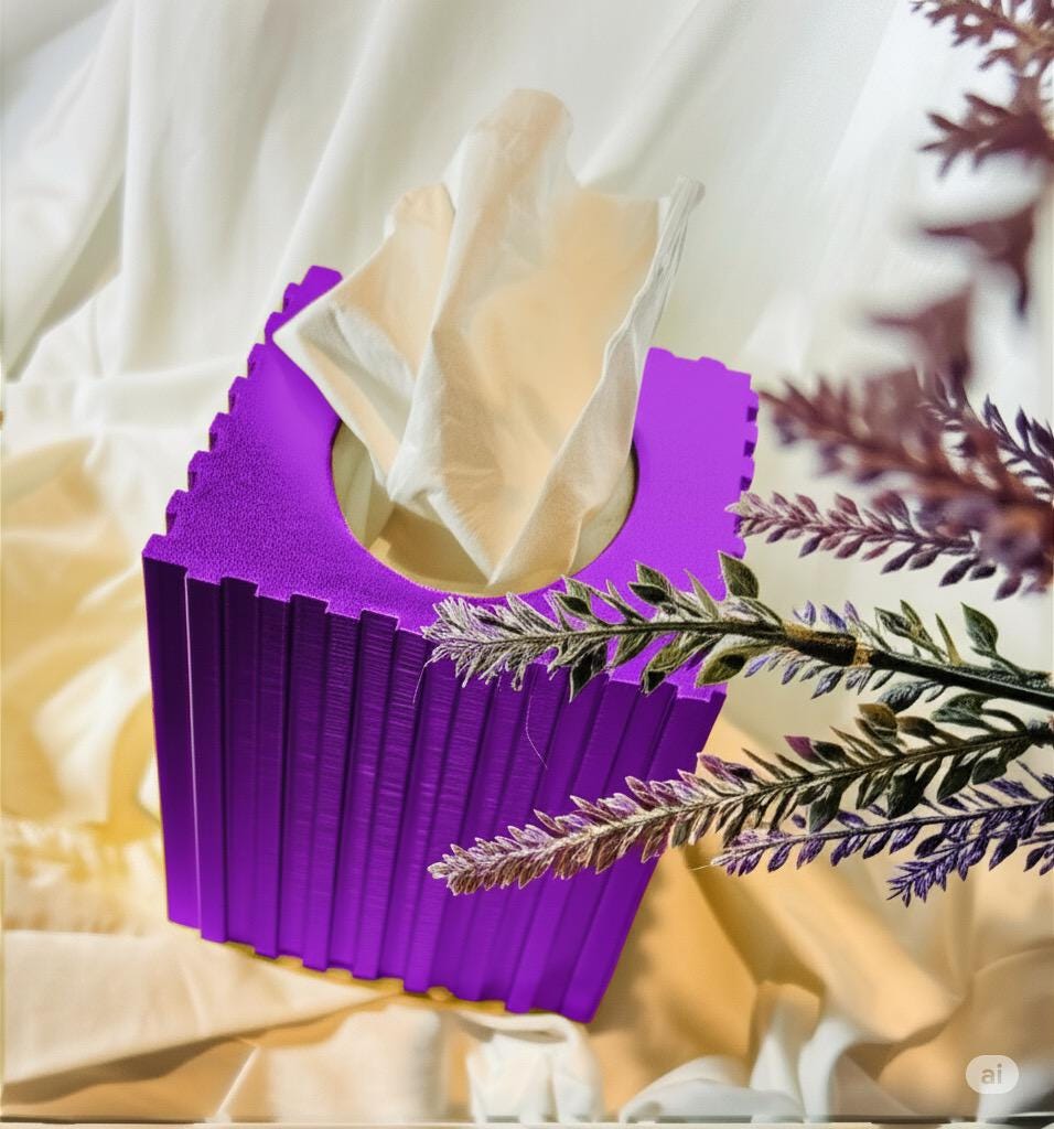 Square Tissue Box Cover, Gold Color, Covers Kleenex and Puffs Square ...