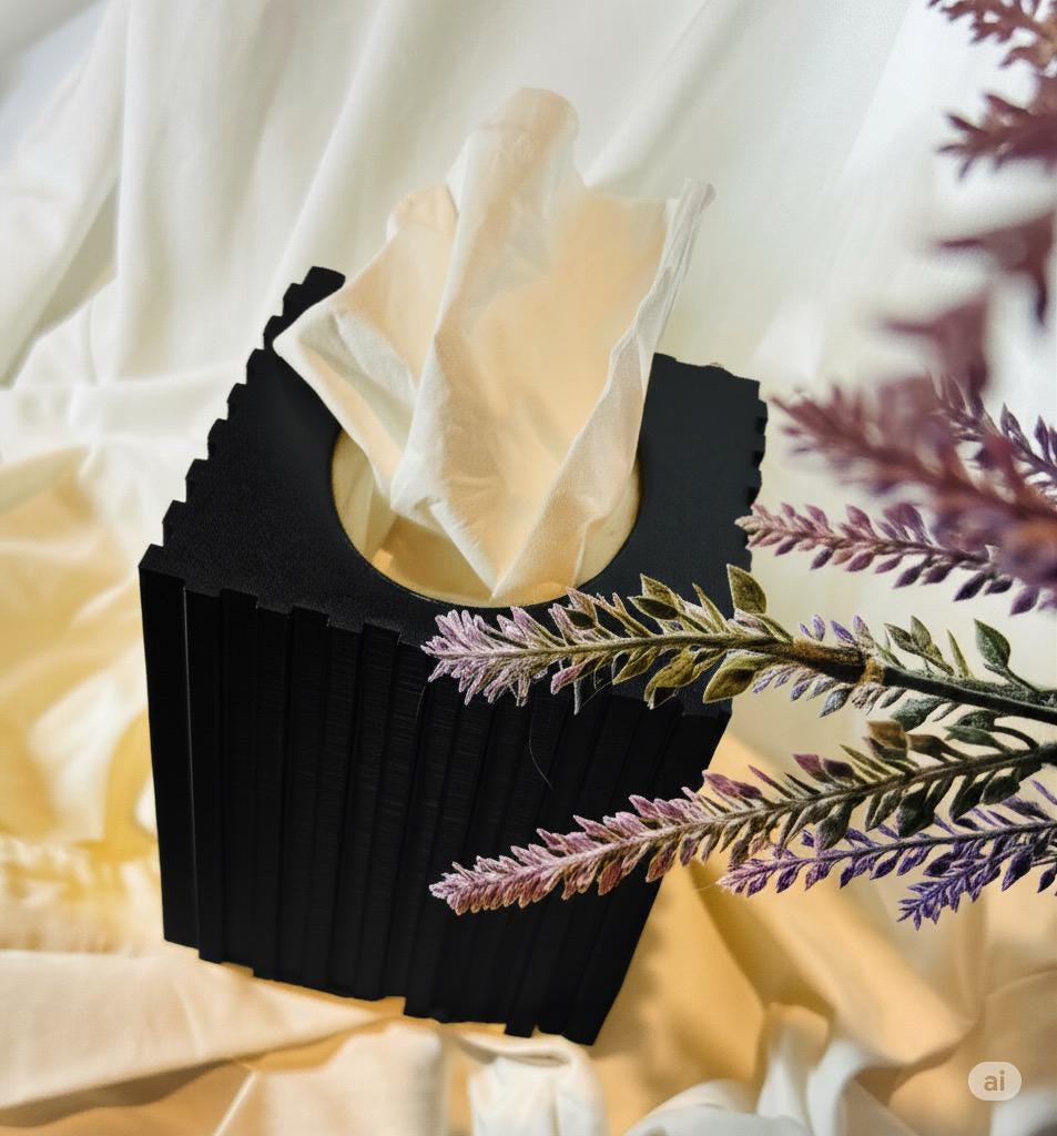 Square Tissue Box Cover, Gold Color, Covers Kleenex and Puffs Square ...