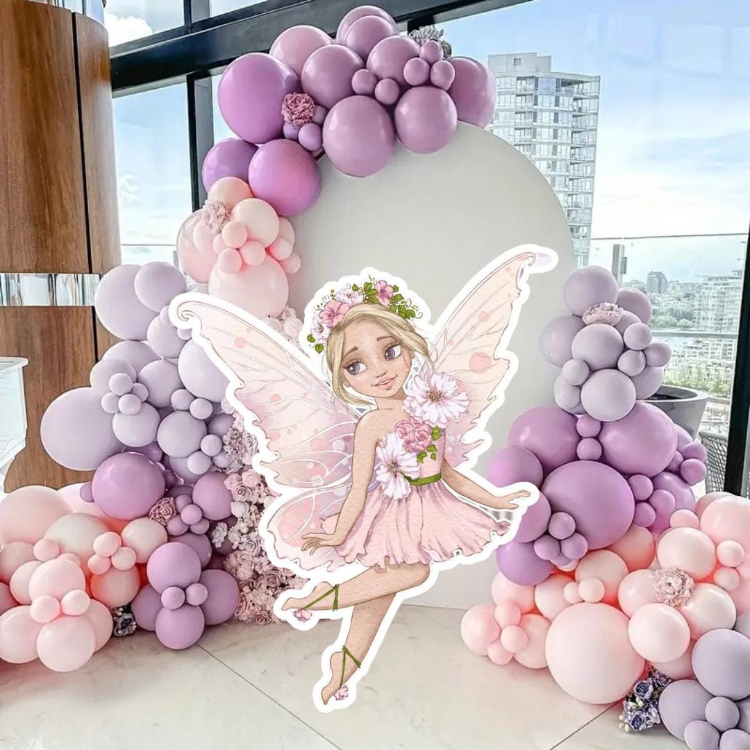 Pink Fairy Corflute Cutout Standee Party Decor - Etsy Australia