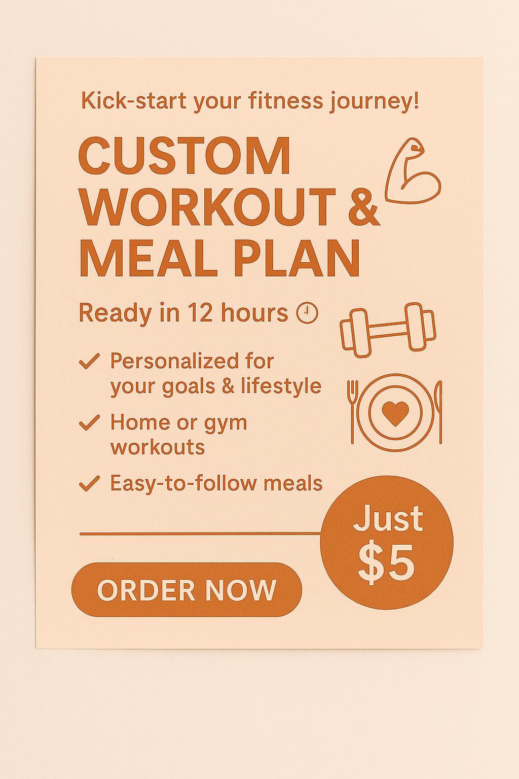 Custom Fitness Plan - Etsy