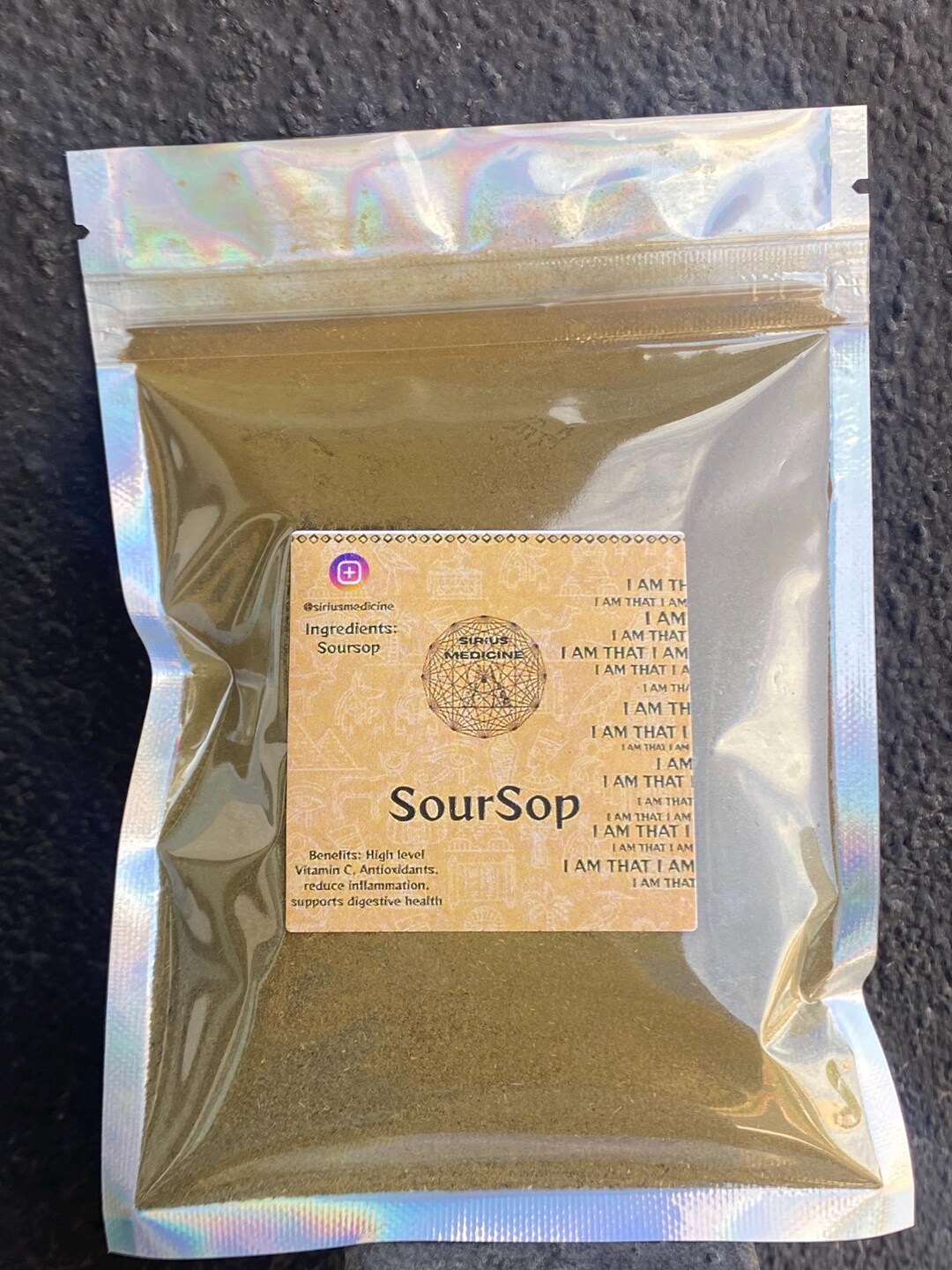 Organic Soursop Powder 2 Oz Herbal Superfood for Smoothies Teas and ...