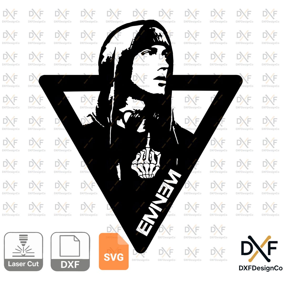 Eminem DXF File – Rap Legend Silhouette for Cricut & Laser Cut Art - Etsy