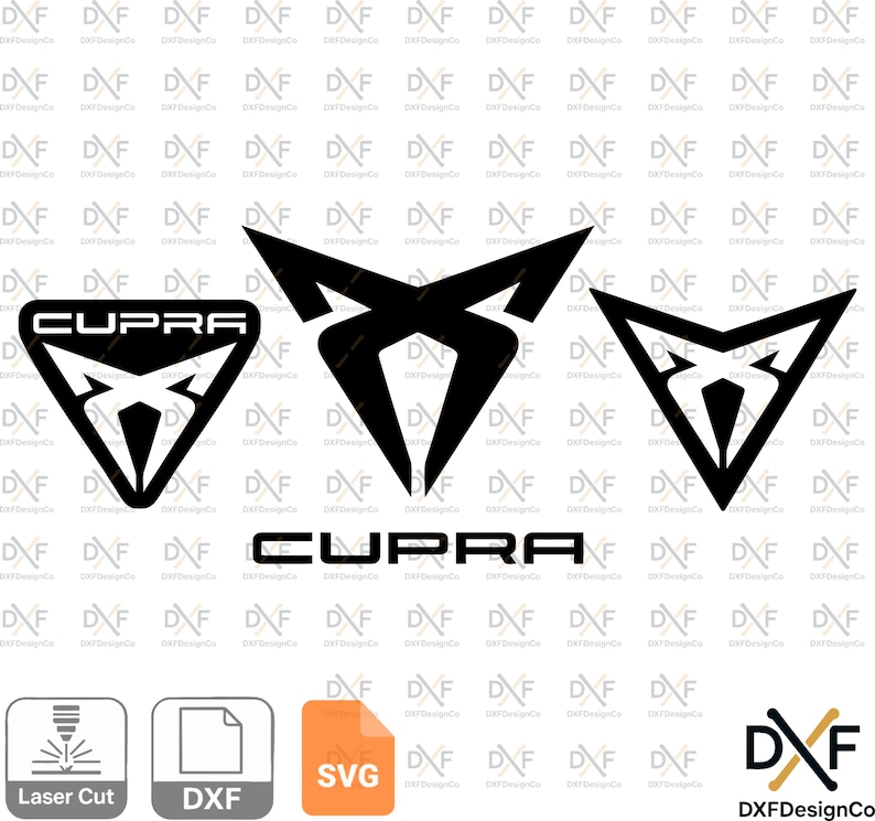 Cupra Logo DXF SVG Bundle | Laser Cut Wall Art, Print & Original Logo ...