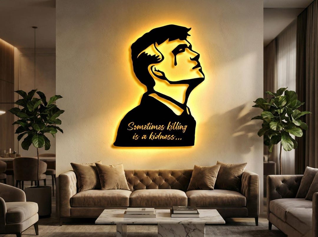 Thomas Shelby Silhouette DXF SVG | Peaky Blinders Wall Art | Laser Cut ...