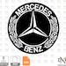 Mercedes Benz Logo DXF SVG | Luxury Car Wall Art | Laser Cut Metal ...