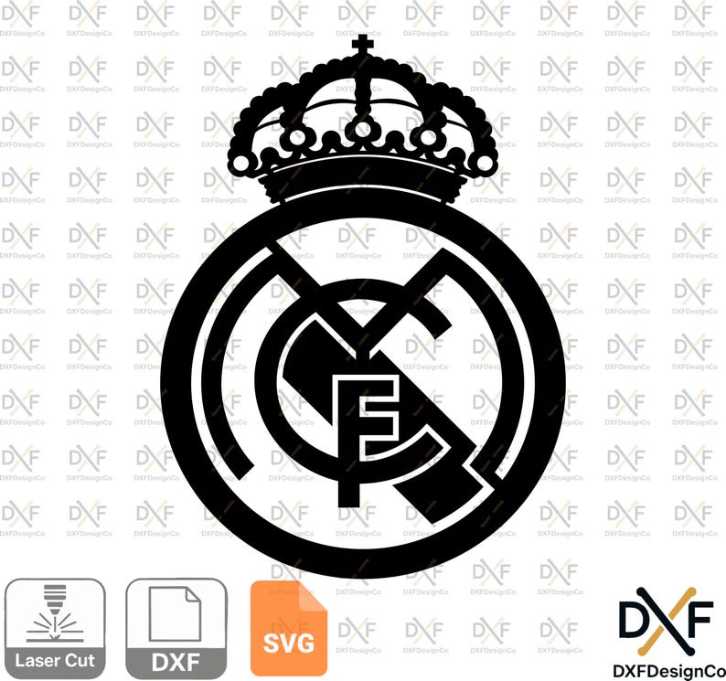 Real Madrid Logo Vector | Laser Cut (SVG & DXF) - Etsy