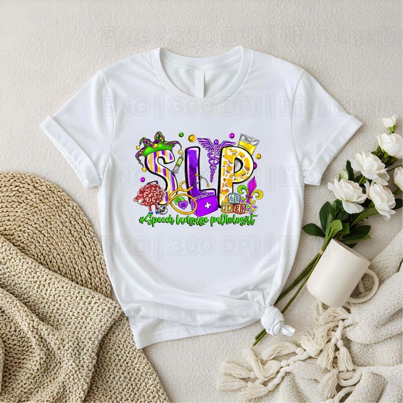 SLP Mardi Gras Day New Orleans Speech Language Pathologist Png, SLP ...