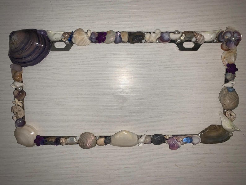 Purple Sea Turtle Shell Car Plate Decor - Etsy