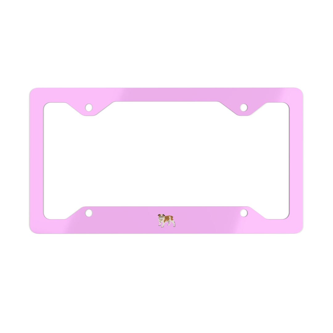 English Bulldog License Plate Frame, Metal Car Accessories ...