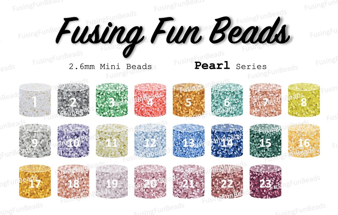 2.6mm Mini Fuse Beads Refill Color Series P - Pearl Shade - Etsy