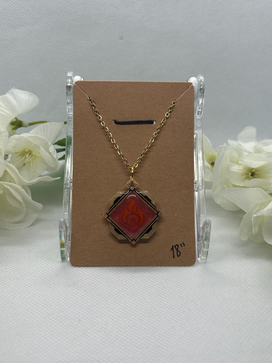 Liyue Pyro Vision Necklace - Etsy