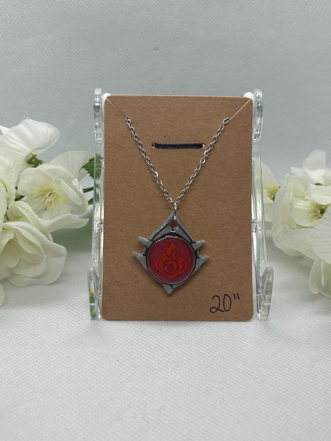 Fatui Pyro Vision Necklace - Etsy