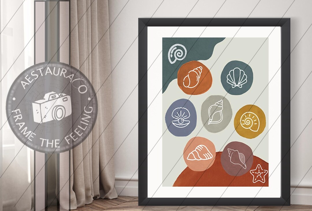 Seashell Wall Art | Beach Theme Weekly Planner Printable | Coastal ...