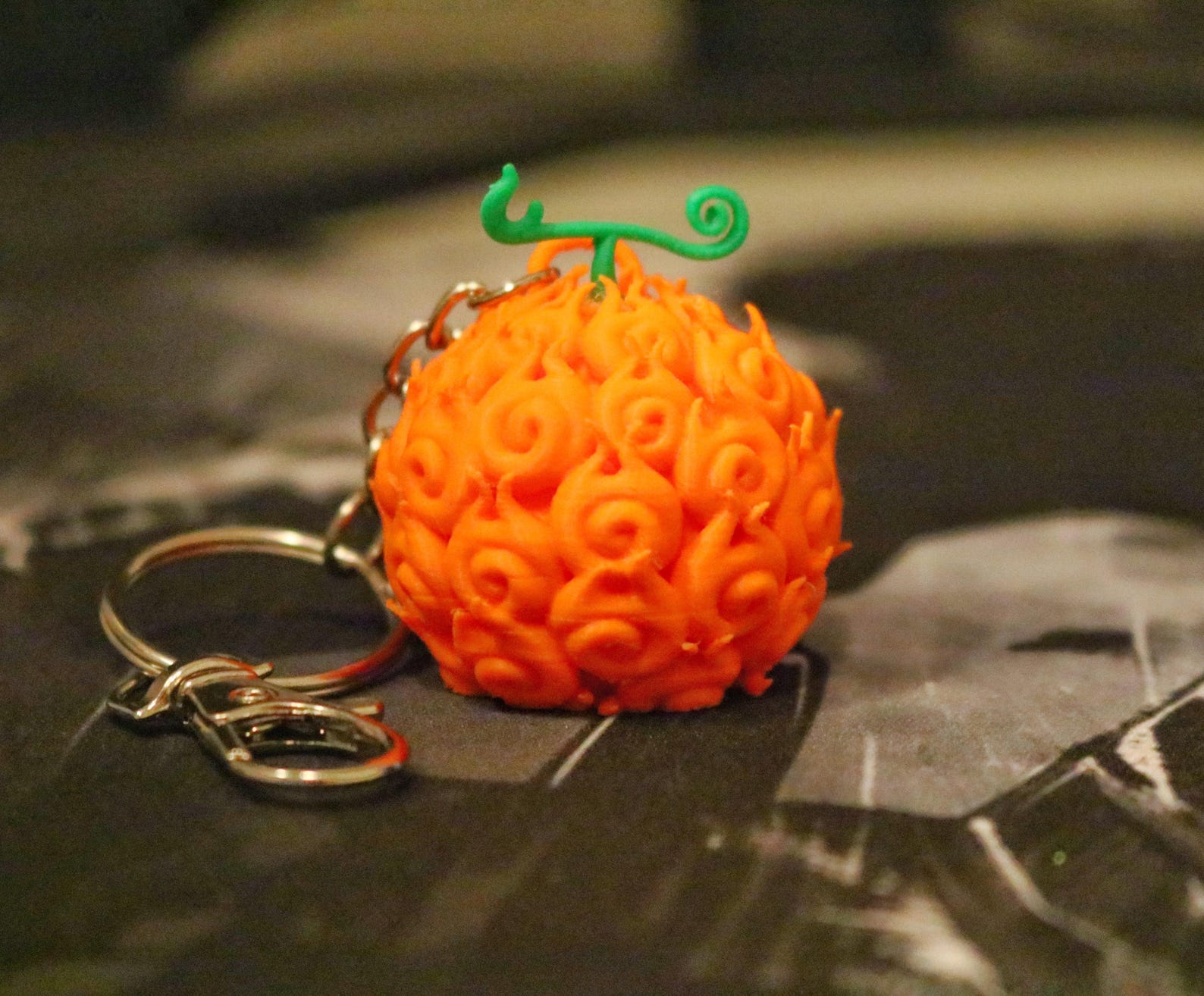 Flame‑flame Devil Fruit Keychain | One Piece Mera Mera No Mi Keychain ...
