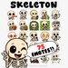 75 Chibi Skeleton Twitch Emotes: Halloween Stream Pack (PNG) - Etsy
