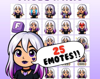 Sable Ward Chibi Emotes: Twitch/discord Emote Pack (PNG) - Etsy