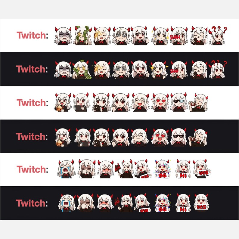 Animated Twitch Emotes, Vampire Emote Pack, Discord Emote Bundle, Evil ...